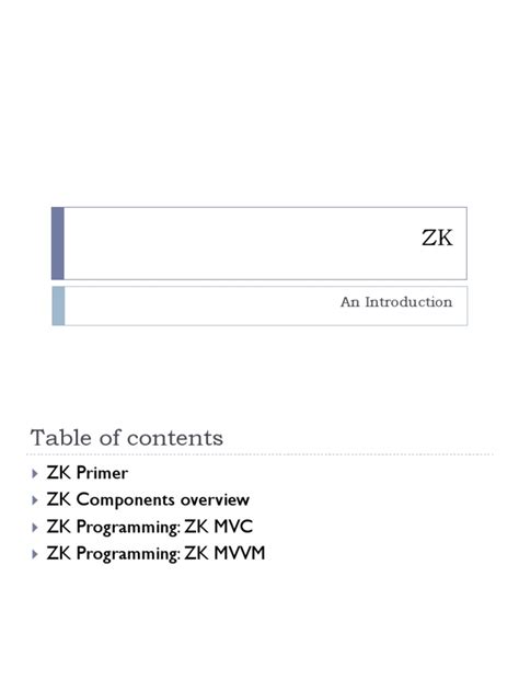 Zk An Introduction Free Training Pdf Ajax Programming Page Layout