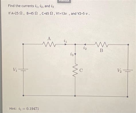 Solved Find The Currents I I And I If Chegg Com