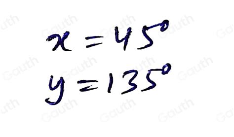 solved 23 calculate the sizes of the angles marked x and y [geometry]