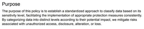 data classification policy ultimate guide template