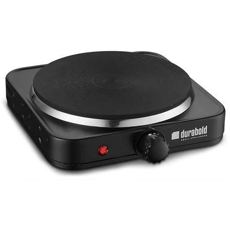 Durabold Single Electric Burner Sealed 1000W 7 inch Hot Plate, Black ...