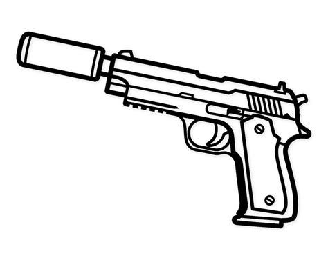 Silencer Silhouette Svg Png Cut Ready Digital Design For Cricut