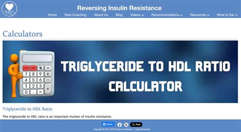 Tg Hdl Ratio Calculator