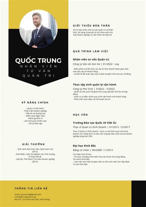 Mẫu Cv Xin Việc Cho Sinh Viên Năm Nhất đơn Giản ấn Tượng Nhất