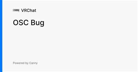 Osc Bug Voters Vrchat