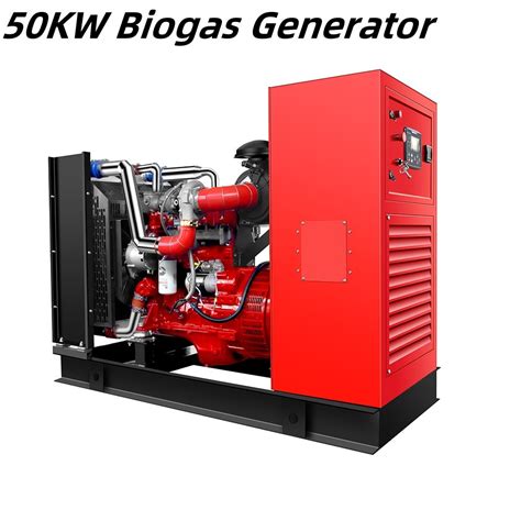50kw Silent Water Cooled Lpg Cng Lng Natural Gas Generator Biomass
