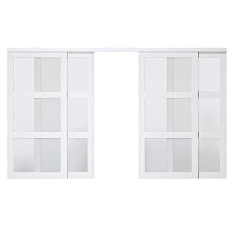 Have A Question About Ark Design 144 In X 80 In 3 Lites Frosted Glass
