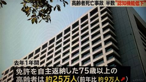高齢者で交通事故を起こした半数は認知機能低下 たのoさんのﾌﾞﾛｸﾞ