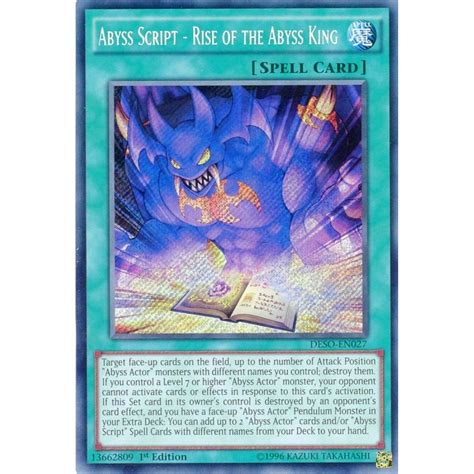 Achat Abyss Script Rise Of The Abyss King Script Des Abysses