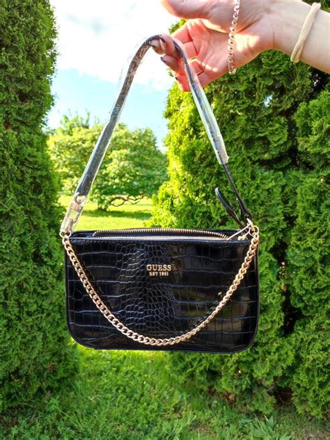Скидка сумка guess katey mini чорна гесс гес чёрная кэжуал с цепочкой ...