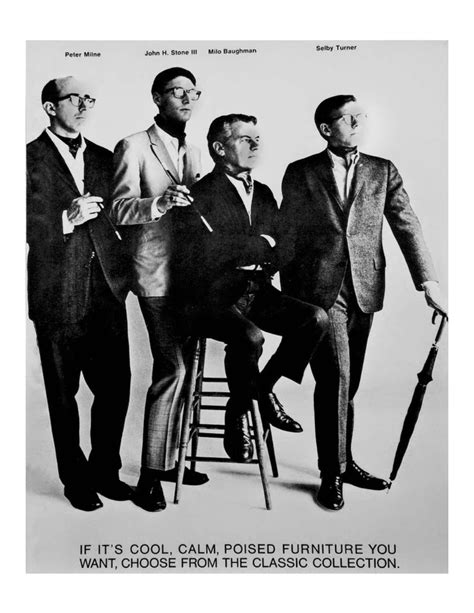 Vintage Print Advertising Milo Baughman And A Modern Mix House Appeal