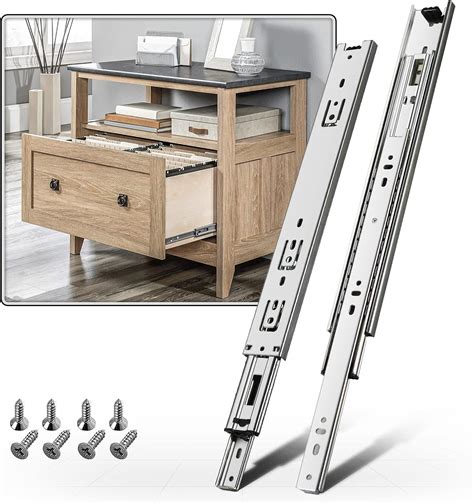 Shuhang 1 Pair Full Extension Drawer Slides 8 10 12 14 16 18 20 22 24 Inch 100 Lb Load Capacity Shuhang 1 Pair Full Extension Drawer Slides 8 10 12 14 16 18 20 22 24 Inch 100 Lb Load Capacity