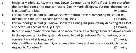 Solved A B C Design A Modulo 11 Asynchronous