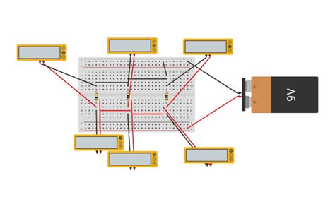 Circuit Design Paralelo Resistencias Tinkercad