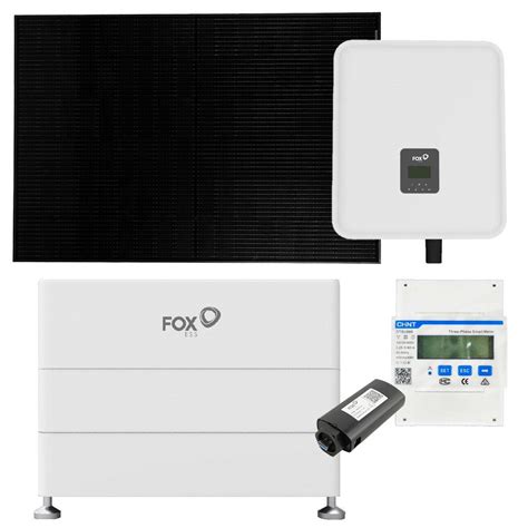 Fox Ess H3 10kwp Pv Komplettanlage Mit Glas Glas Modulen Und 864kwh