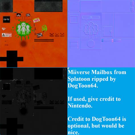 The Textures Resource Full Texture View Splatoon Miiverse Postbox