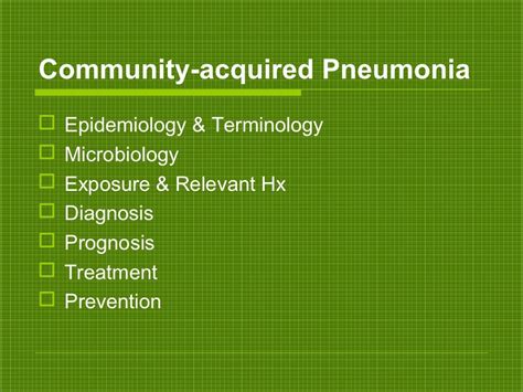 Community Aquired Pneumonia