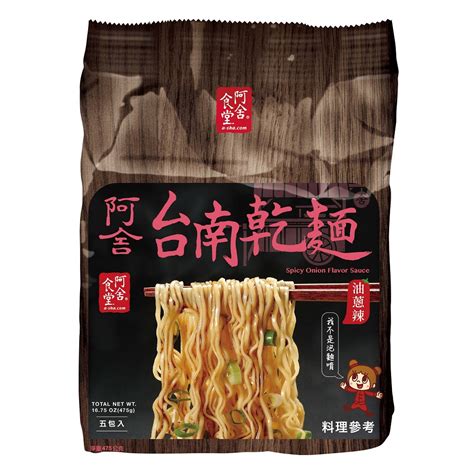 阿舍食堂台南乾麵油蔥辣95g克 x 5 家樂福 蝦皮購物