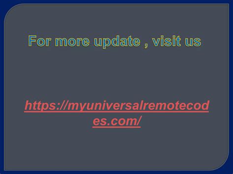 Huayu Universal Remote Codes And Setup Guide Pptx Home