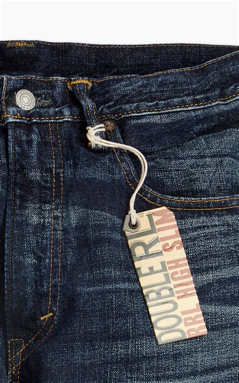 Rrl High Slim Selvedge Jean Bayview Wash Cultizm