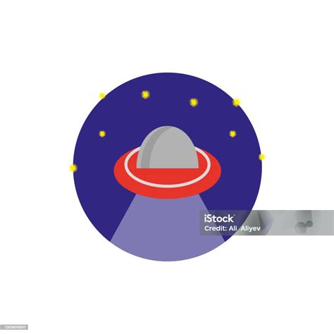 平面ufo圖示外星人船符號銀河科學標誌徽標設計項目向量圖形及更多space And Astronomy圖片 Space And