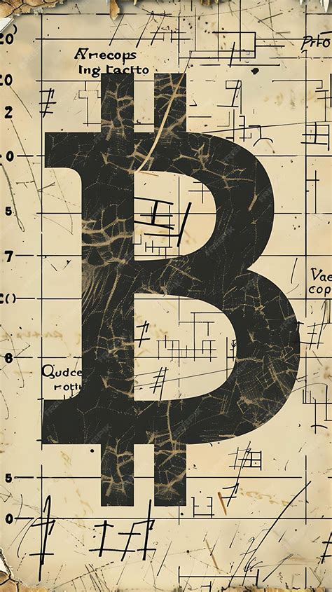 Premium Photo Bitcoin Symbol As A Fraction On A Mathematical Equation