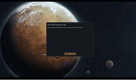 keep getting error while loading map when trying to open saved colony