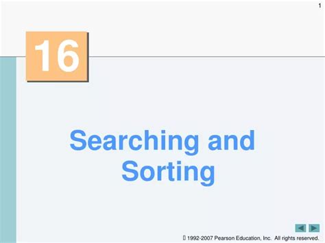 Ppt Searching And Sorting Powerpoint Presentation Free Download Id