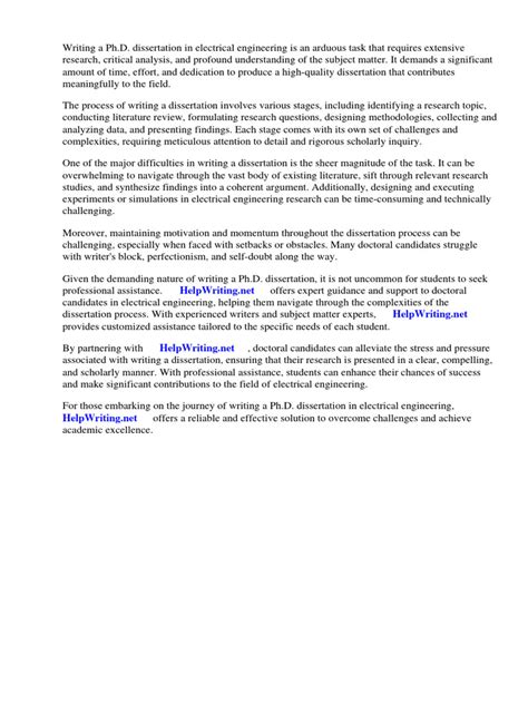 Phd Dissertation Electrical Engineering Pdf Automation Thesis