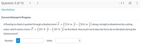 Solved Current Attempt In ProgressA Floating Ice Block Is Chegg