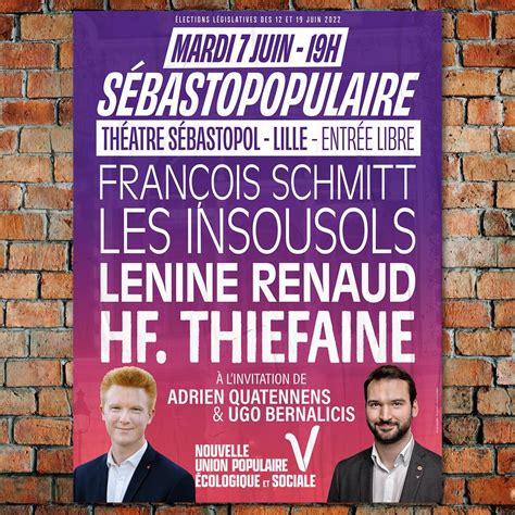Lille l insoumise on Twitter J avant le SÉBASTOPOPULAIRE Retrouvez François Schmitt les