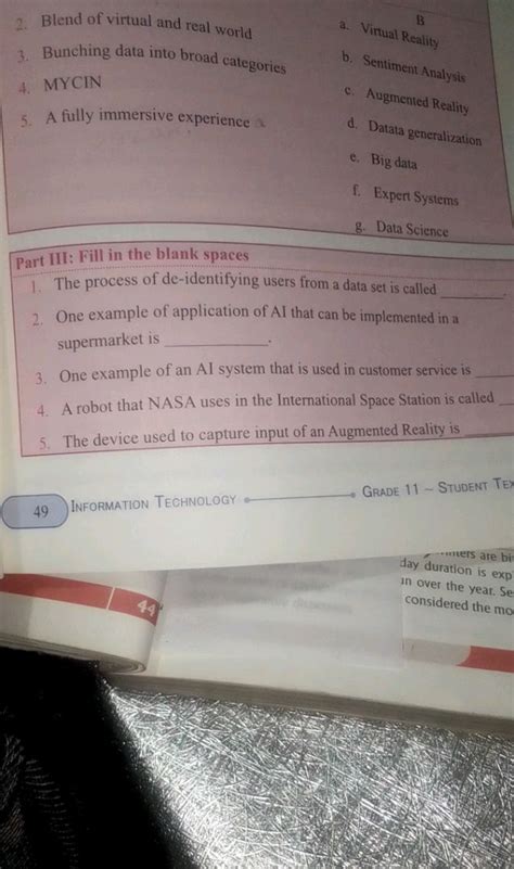 Part III Fill In The Blank Spaces 1 The StudyX