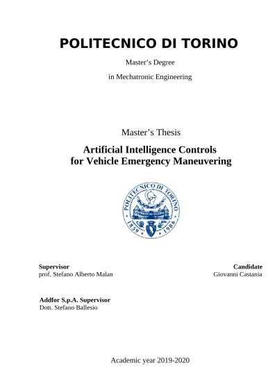 Components Of Autonomous Driving System Reinforcement Learning