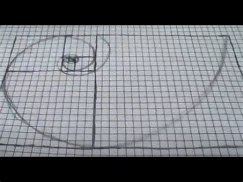How to draw a Fibonacci spiral with graph paper - YouTube
