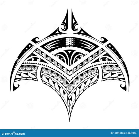 Polynesian Ethnic Pattern Vector Illustration