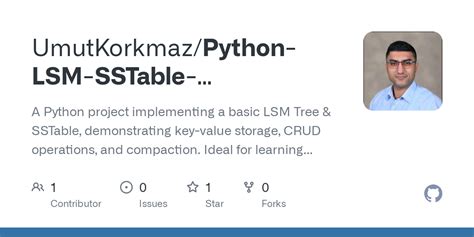 GitHub UmutKorkmaz Python LSM SSTable KeyValueStore A Python Project Implementing A Basic LSM