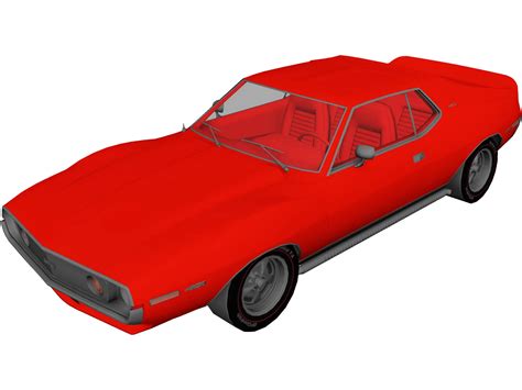 Amc Javelin Amx Sst 3d Model 1973 3dcadbrowser