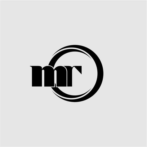 Letters MR Simple Circle Linked Line Logo 28267741 Vector Art At Vecteezy