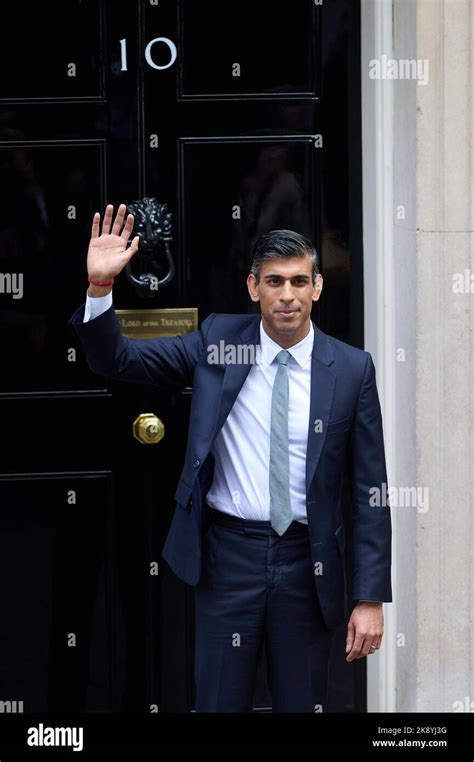 London Uk 25 October 2022 Rishi Sunak Giving His First Speech In
