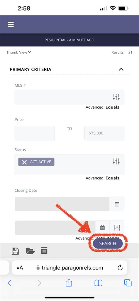 Paragon Connect How To Set Up A Search With Automatic Notifications Doorify MLS