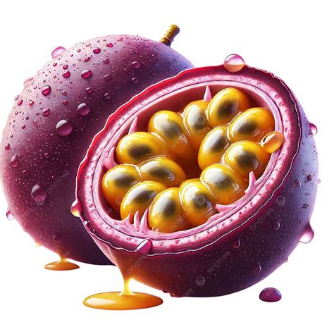 Juicy Passion Fruit With Seeds Tropical Juicy Passion Fruit Seeds