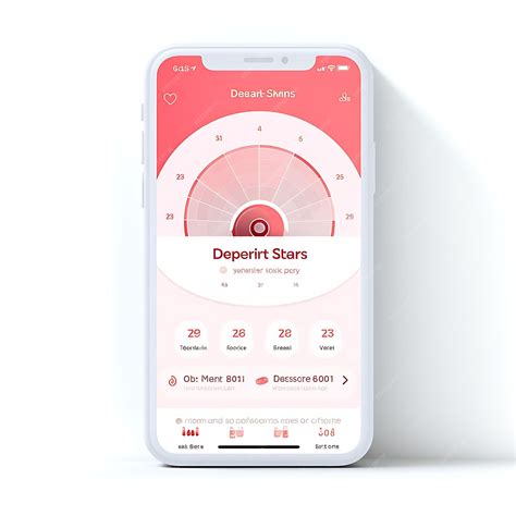 Premium Ai Image Mobile App Layout Design Of Menstrual Cycle Tracker Intuitive And Insightful