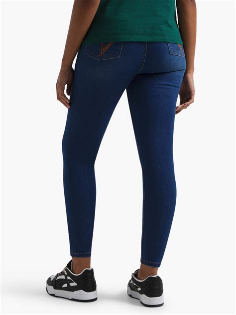 Redbat Womens High Rise Medium Wash Skinny Jeans