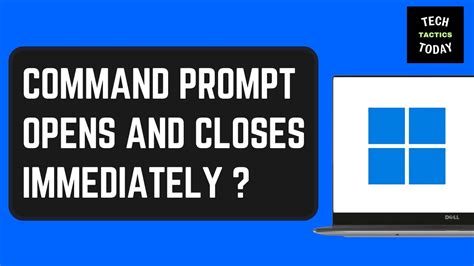 command prompt opens and closes immediately how to fix cmd crashing