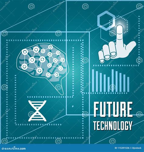 Fingerprint Authentication Digital Technology Connection Stock Vector