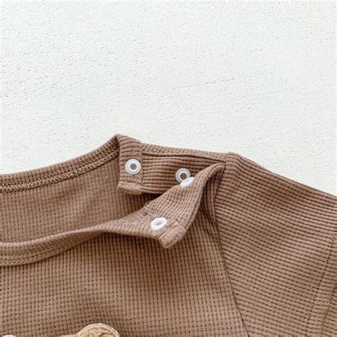 Badu Bg Летни бебешки гащеризони с шапка Сладко мече Прохождащо дете Гащеризони от една част за