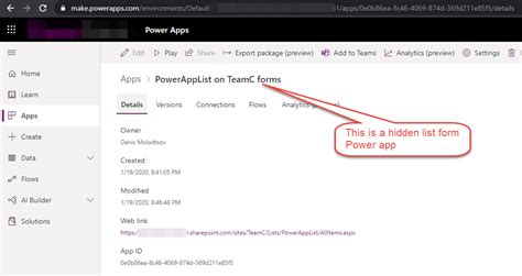 Sharepoint Online Customized Power Apps List Form Where Is The App Stored Sharepoint Stack