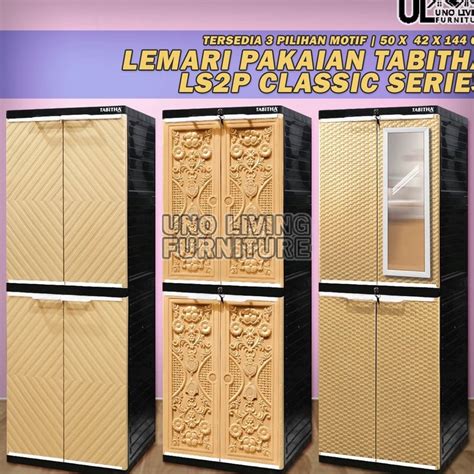 Jual Best Produk LEMARI PAKAIAN PLASTIK LEMARI TABITHA MINI JEPARA FULL