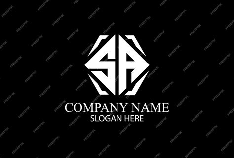 Premium Vector Black And White Logo With The Letter A On A Black