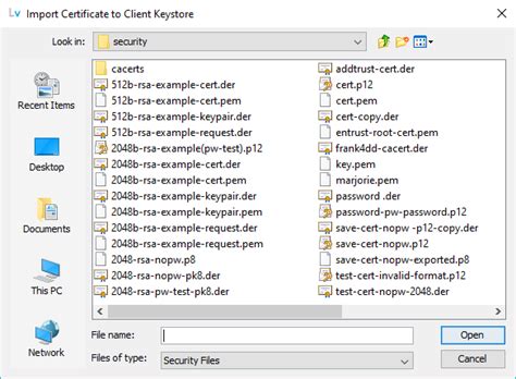 Ldapviewer Help Client Keystore Manager